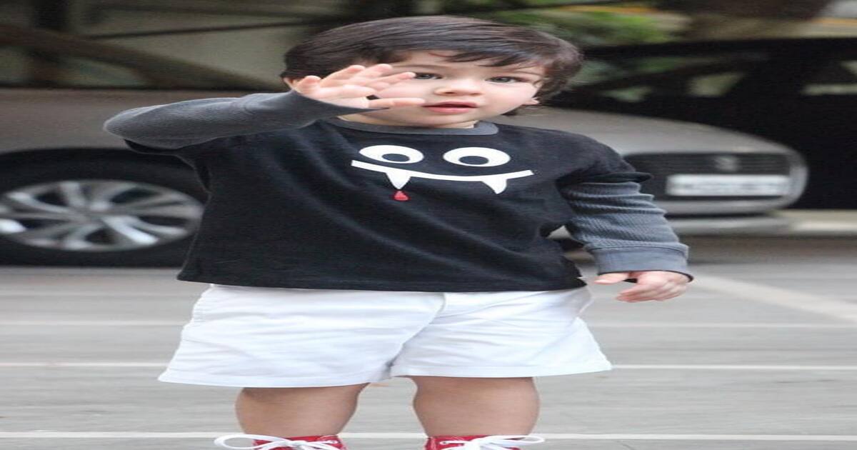 मम्मी को छोड़ पापा के साथ घूमने निकले तैमूर, वायरल हुई तस्वीरें