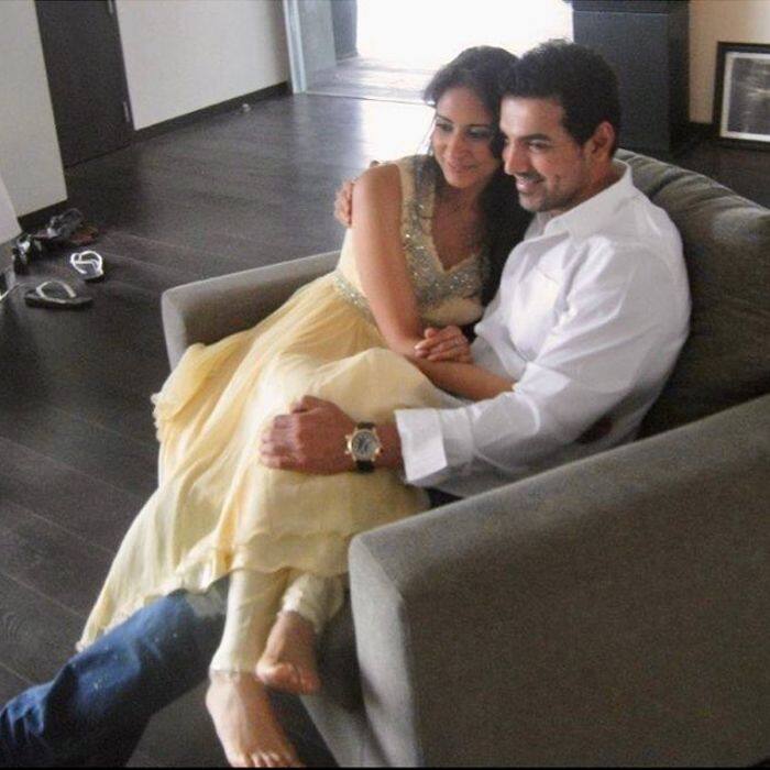 Priya Runchal sits on husband John Abraham's lap for wish's wedding ...