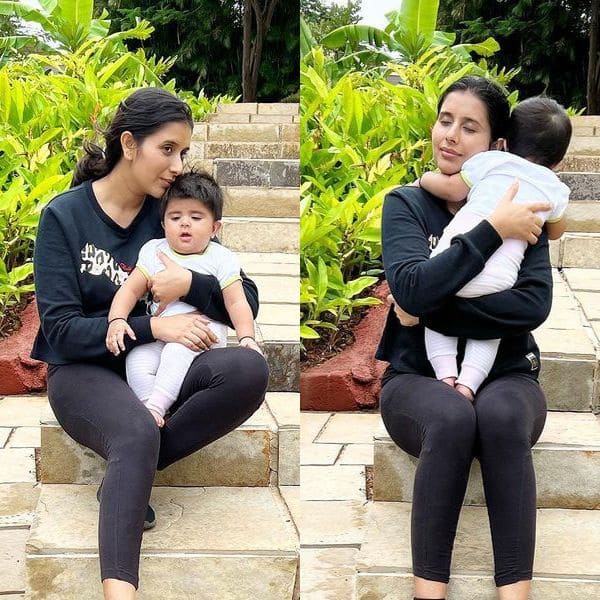 Charu Asopa father’s day with daughter Ziana Sen : मम्मी चारू असोपा संग ...