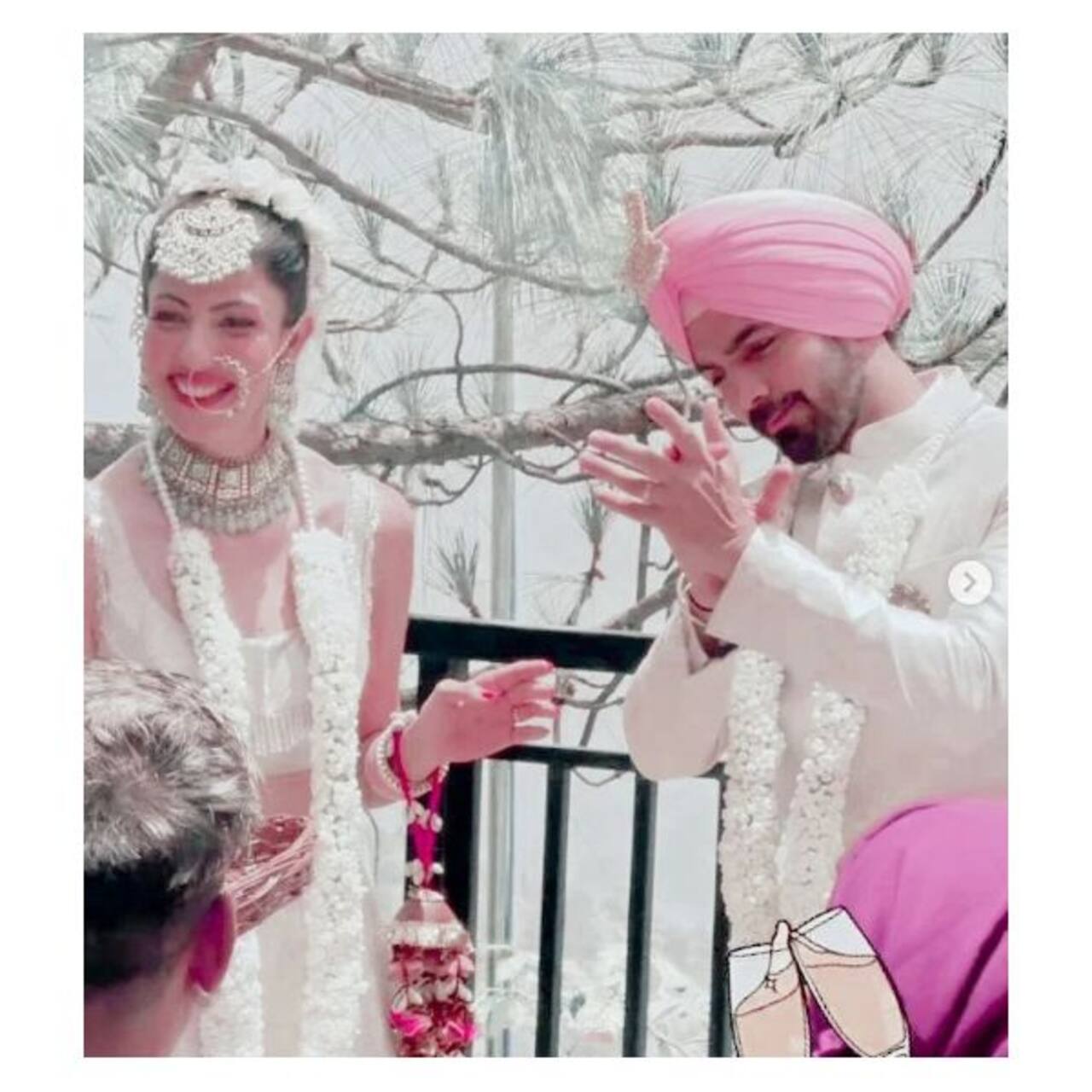 Karan V Grover marries Poppy Jabbal: Shama Sikander shares INSIDE ...