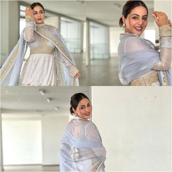 Hina Khan personifies beauty as she dons a sharara on Eid; fans say ...