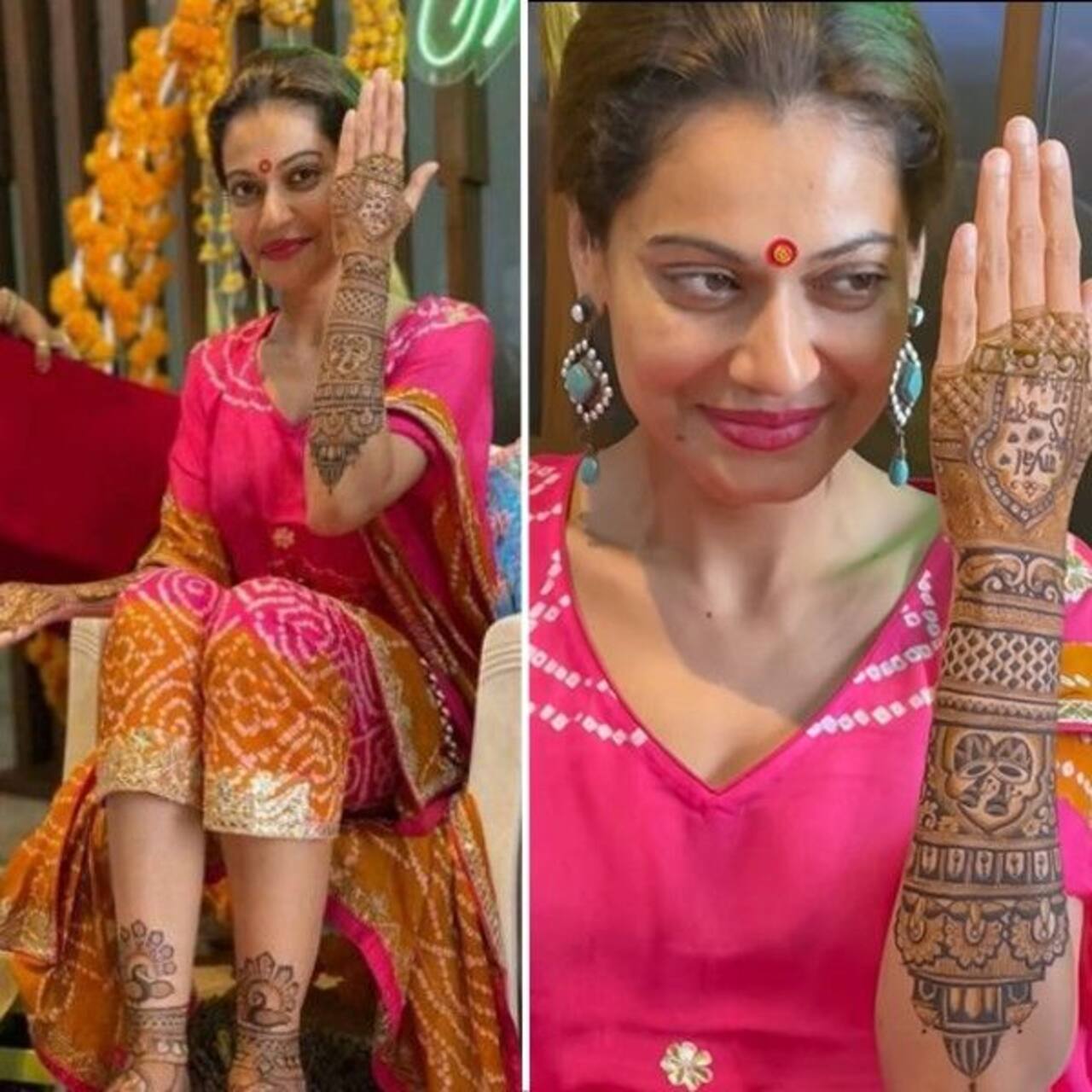Payal Rohatgi Mehendi Ceremony Photos Goes Viral Actress Flaunt Sangram ...