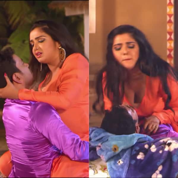 Dinesh Lal Yadav and Amrapali Dubey's song 'Khatiya Se Khatiya' created a ruckus on social media ...