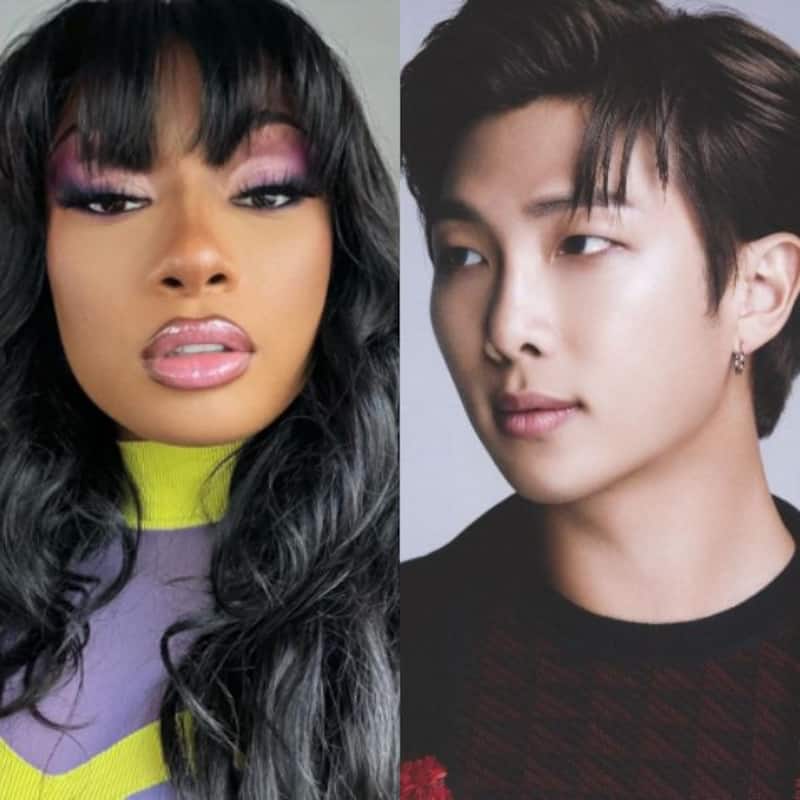 BTS: RM and Megan Thee Stallion's cute and shy interaction is setting ...