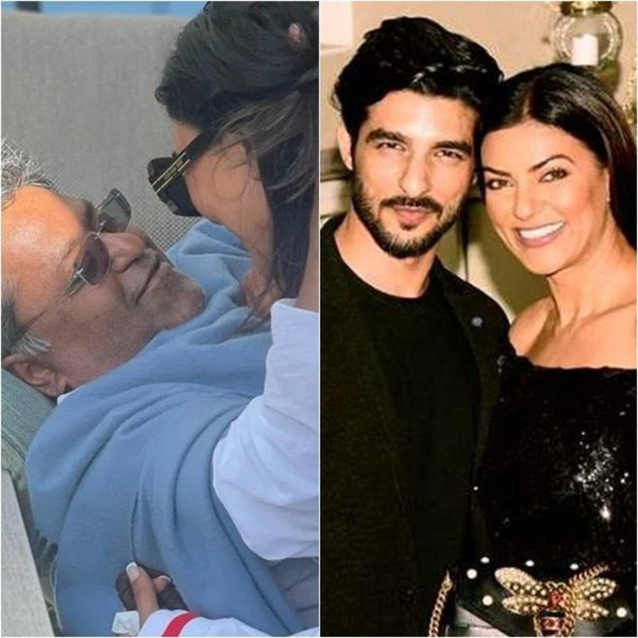 Sushmita Sen reunites with ex-boyfriend Rohman Shawl on her mother's ...