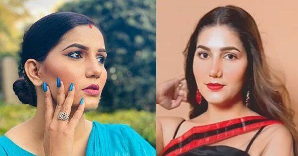 सपना चौधरी के साड़ी लुक्स पर जान छिड़कते हैं फैंस, देसी अंदाज में ढाती ...