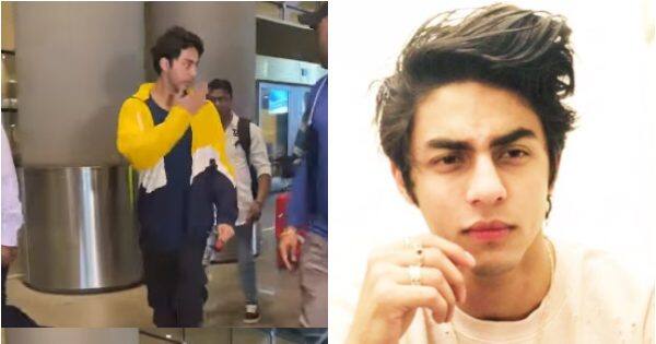 Shah Rukh Khan's son Aryan Khan wins hearts as he accepts a rose from fan and greets with a ...