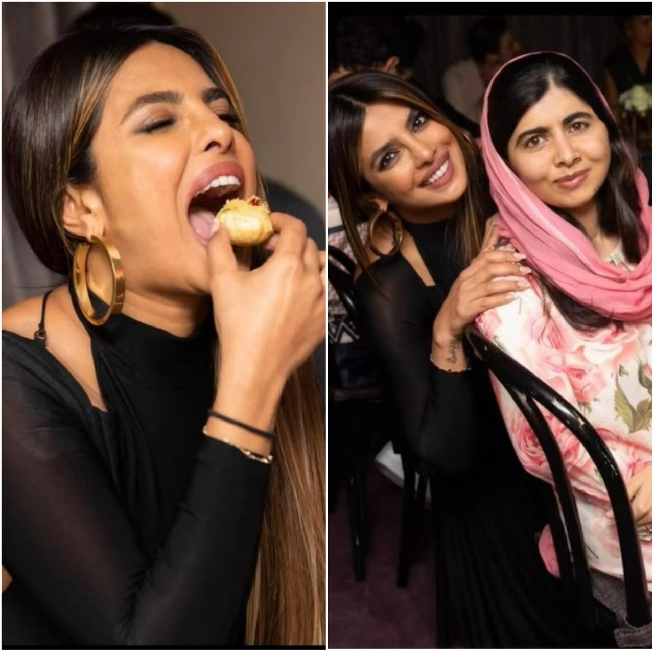 Priyanka Chopra Eating Golgappas With Malala Yousafzai In New York Restaurant Video Viral On ...