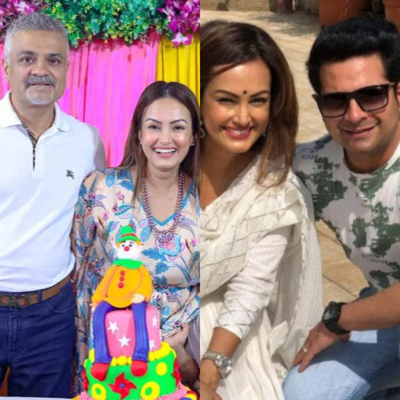 Nisha Rawal seen cosying up to Rohit Sethia at a party days after ex Karan Mehra accused her of ...