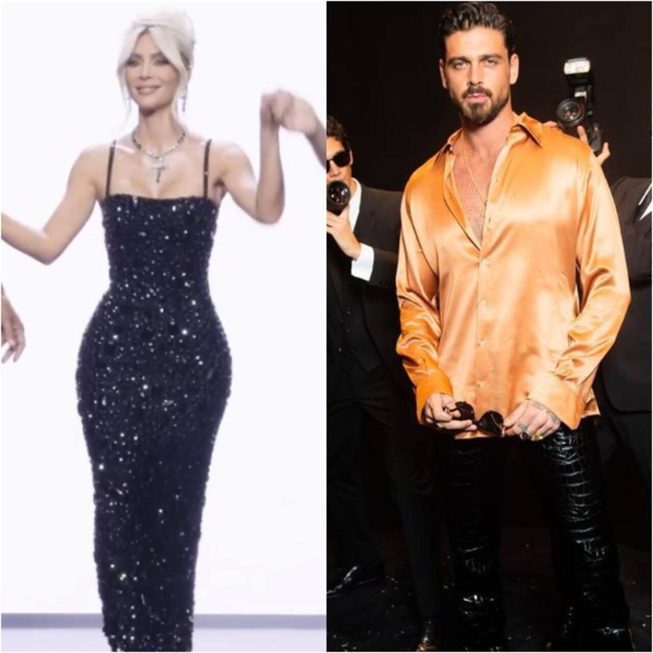 Milan Fashion Week: Kim Kardashian stuns in black, Khloe chills with ...