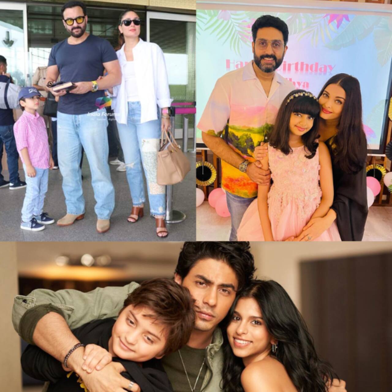 Shah Rukh Khan's Aryan to Aishwarya Rai Bachchan's Aaradhya and more ...