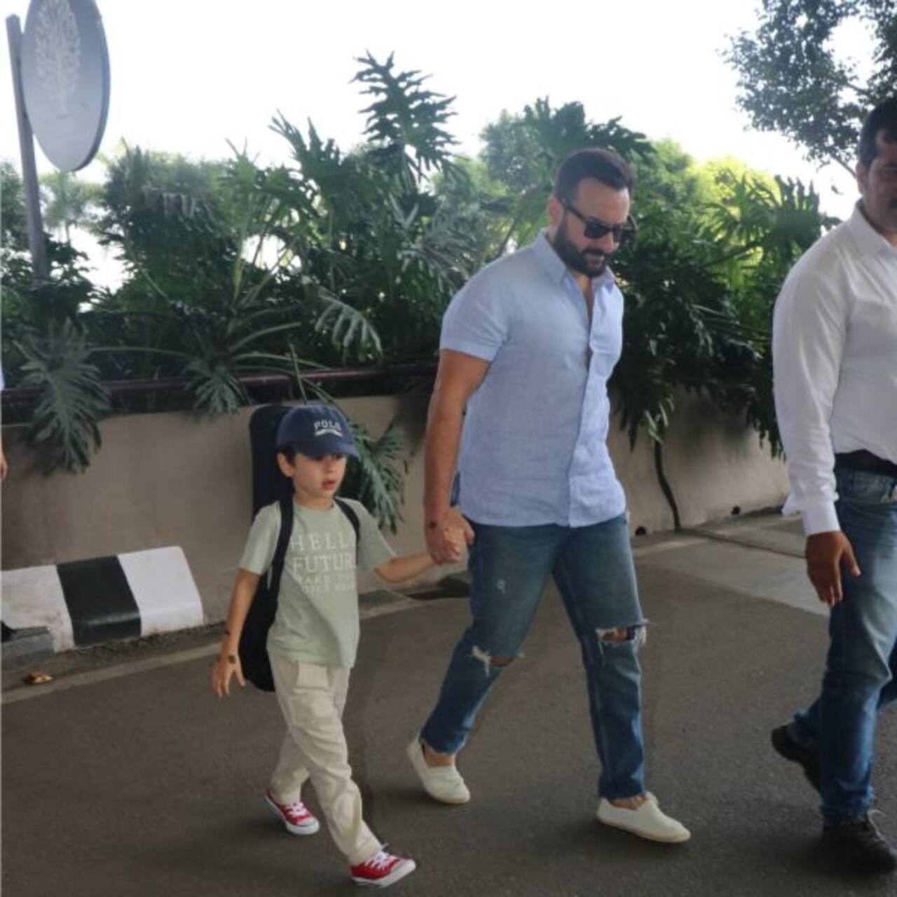 Taimur Ali Khan spotted with guitar and dad Saif Ali Khan