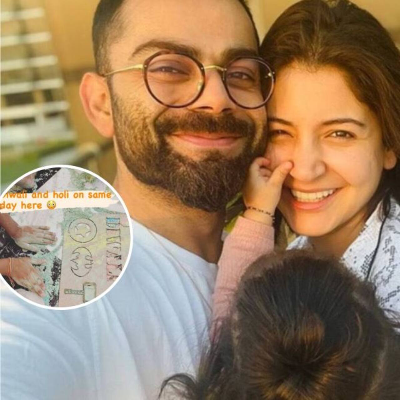 Anushka Sharma Daughter Vamika Kohli Celebrates Holi On Diwali Actress ...