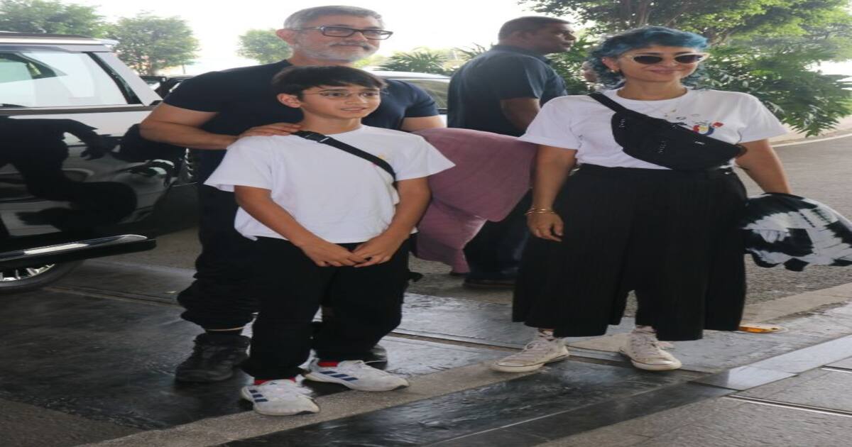 Aamir Khan, Kiran Rao and son Azad head for a vacation post Ira Khan's ...