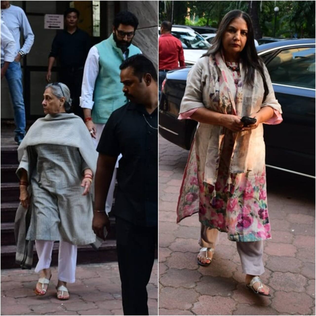 Rakesh Kumar prayer meet: Abhishek Bachchan, Jaya Bachchan, Shabana ...