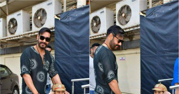 Ajay Devgn से पुलिस की वर्दी में मिलने पहुंचा नन्हा फैन, 'दृश्यम 2 ...