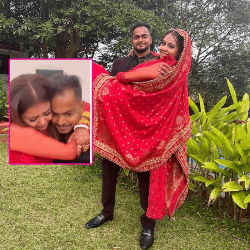 Newlywed Devoleena Bhattacharjee cries buckets post-wedding with ...