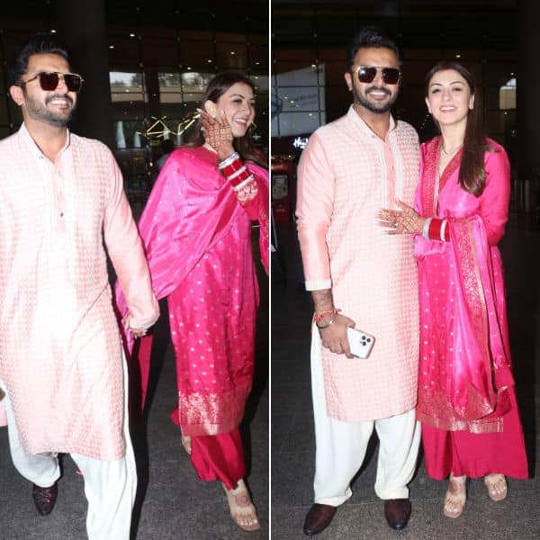 Hansika Motwani Sohail Khaturia Return To Mumbai After Marriage Walks ...