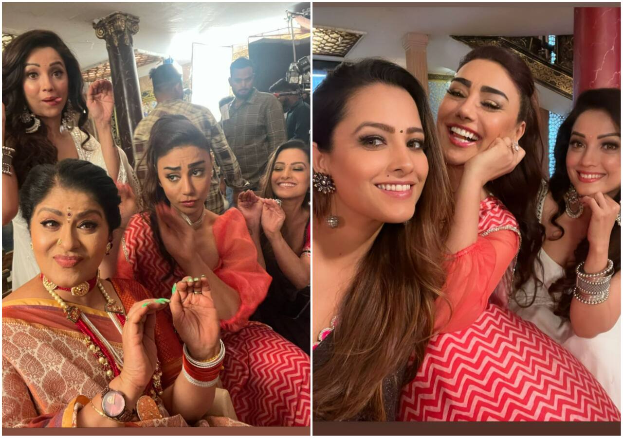Anita Hassanandani And Mahek Chahal Photos Viral On Naagin 6 Set Naagin 6 के सेट पर अनिता