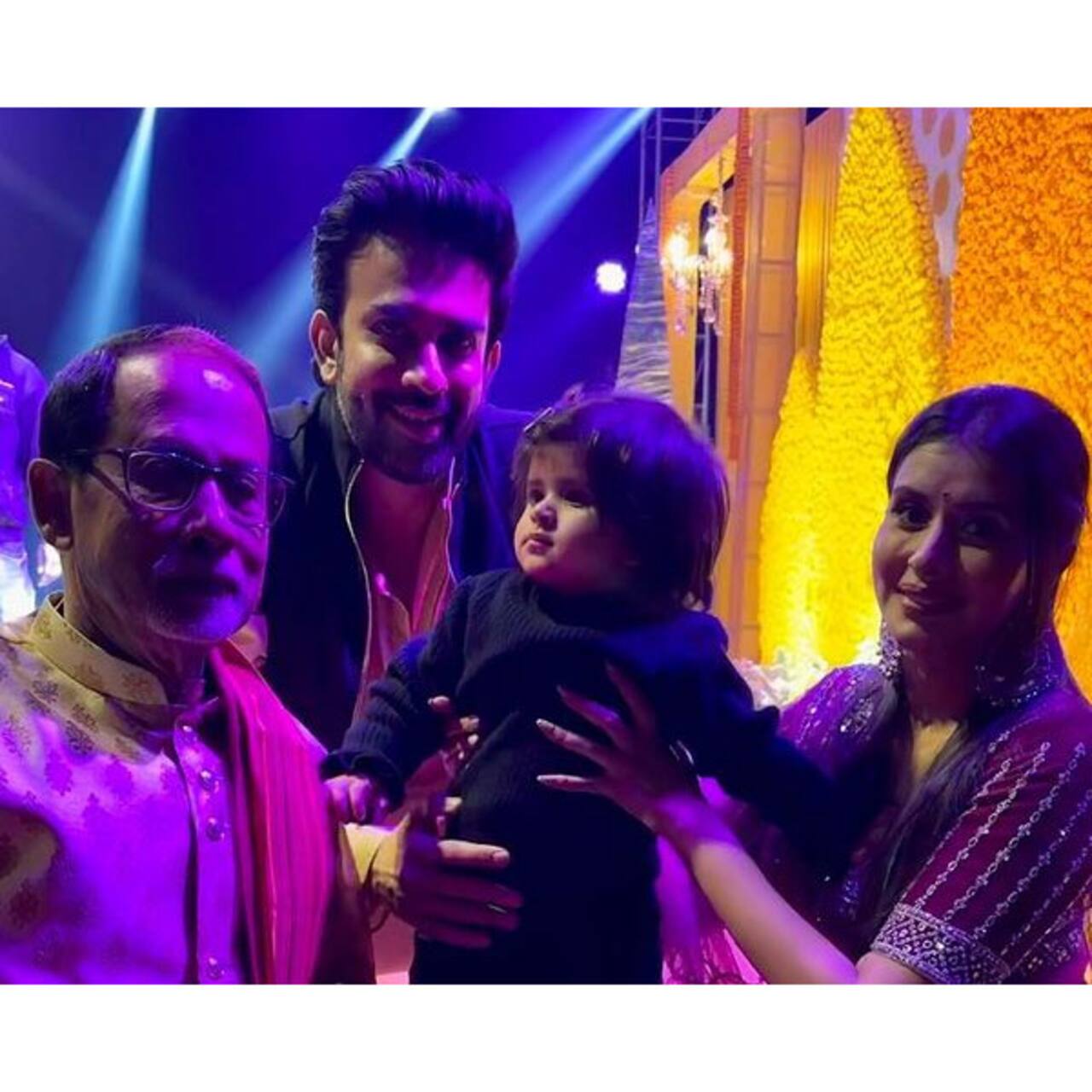 Charu Asopa, Rajeev Sen and Ziana reunite to attend family wedding in ...