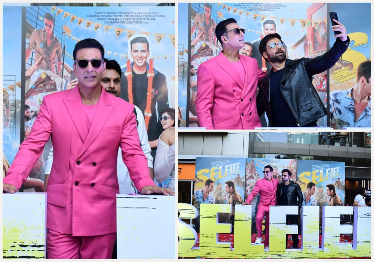 Akshay Kumar Pink suit makes headlines in Selfiee Trailer launch event: सेल्फी ट्रेलर में अक्षय ...