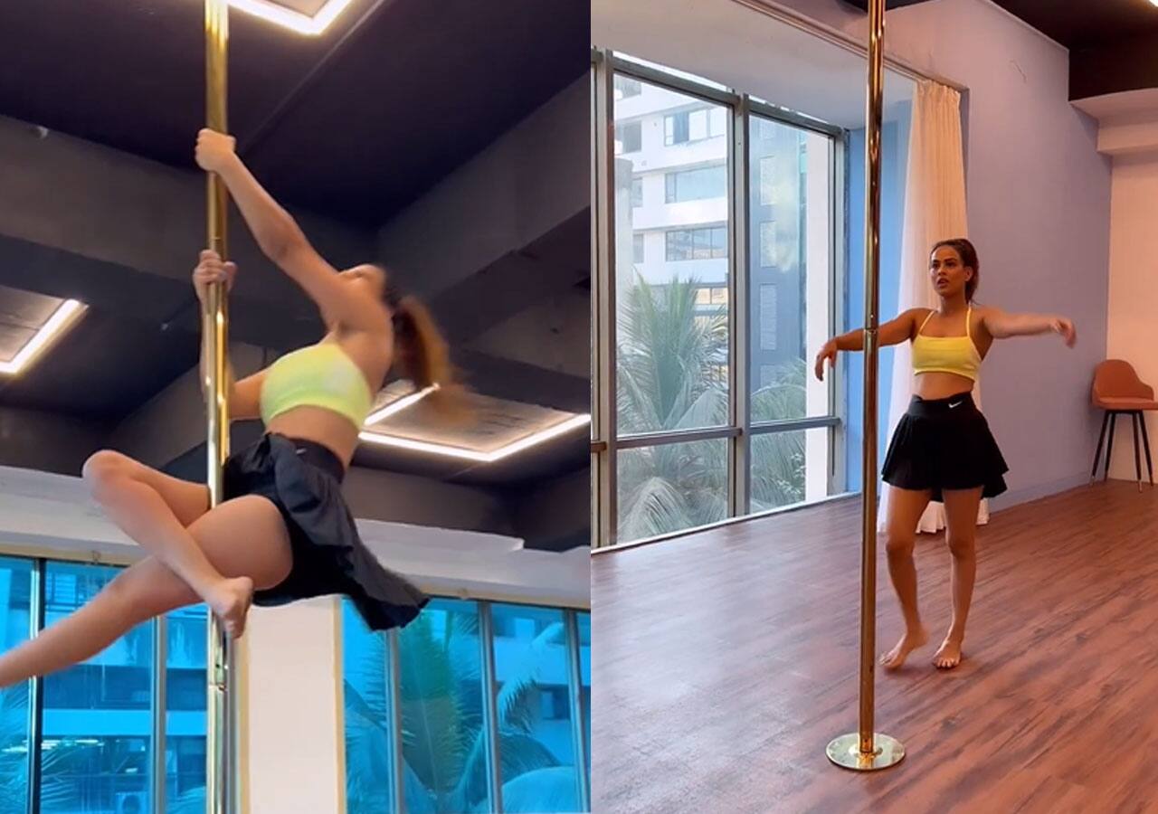 Nia Sharma's hot pole dance fails to impress netizens; pass nasty comments on her legs [Watch Video]