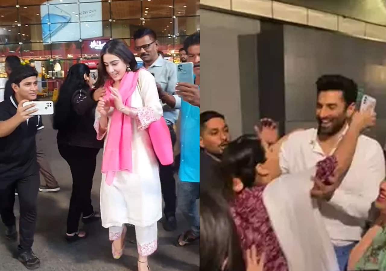 Aditya Roy Kapoor forced for a kiss, Sara Ali Khan touched ... Aditya Roy Kapoor forced for a kiss, Sara Ali Khan touched ...