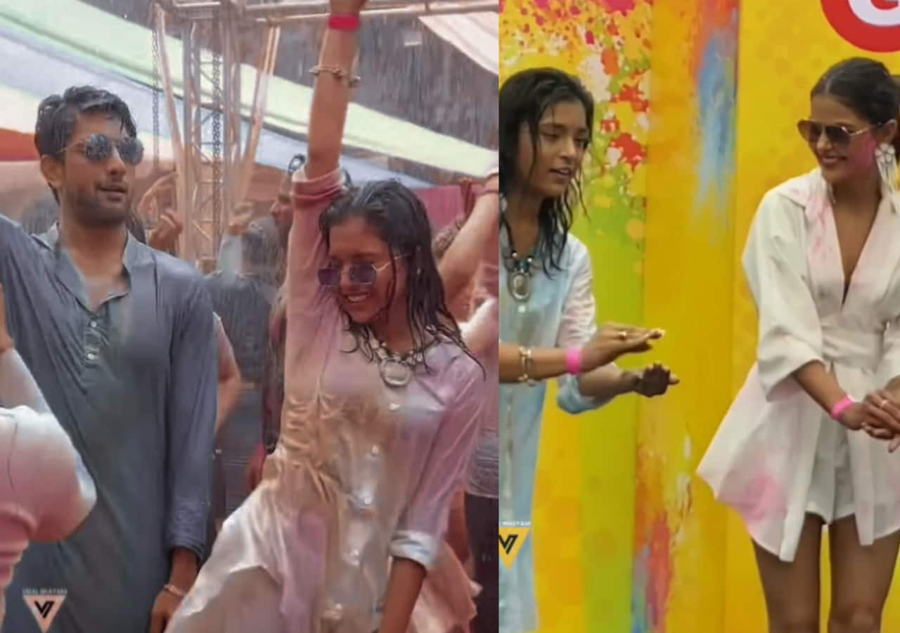 Holi 2023: Videos of Sumbul Touqeer Khan dancing with Fahmaan Khan and ...