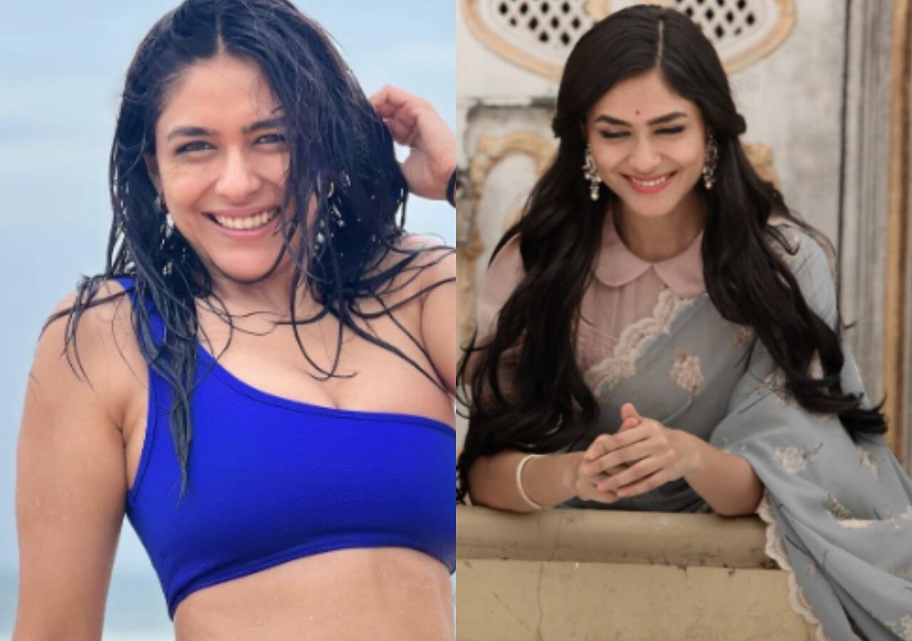 Mrunal Thakur posts pics in a blue bikini, shocks Sita Ramam fans; say, 'RIP Seetha Mahalakshmi'