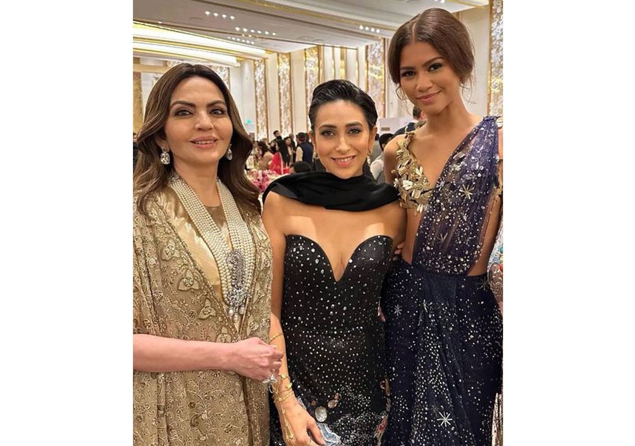 NMACC Day 2: Shah Rukh Khan, Salman Khan pose with Zendaya and Tom ...