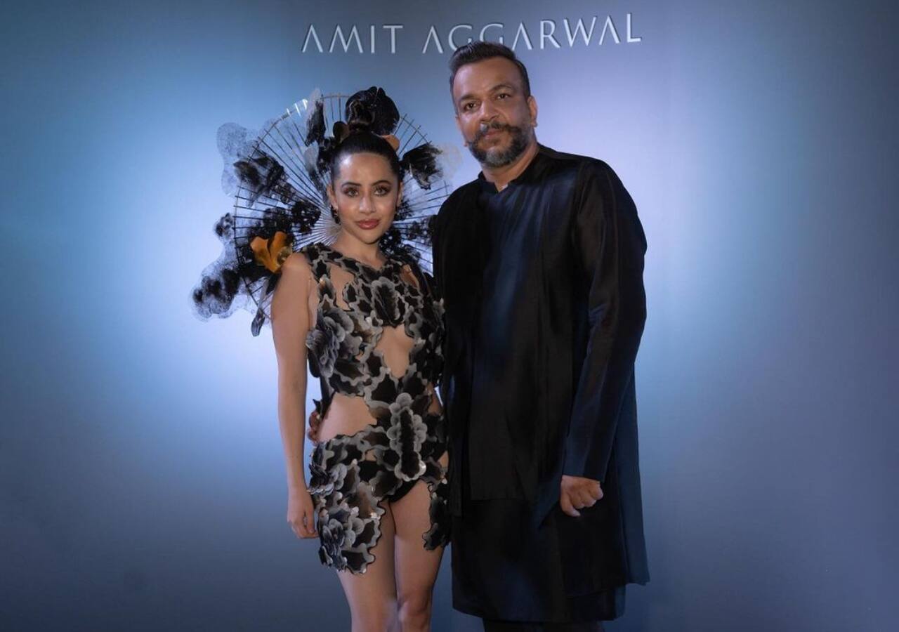 Urfi Javed's latest look in Amit Aggarwal's Roscharch inkblot pattern ...