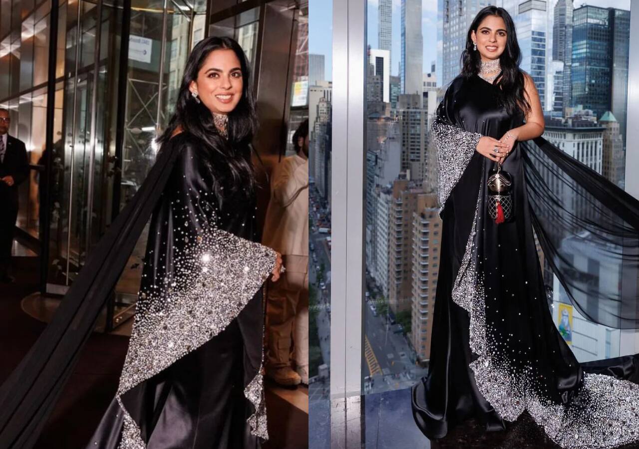 Met Gala 2023: Isha Ambani looks all gorgeous in a black satin saree ...