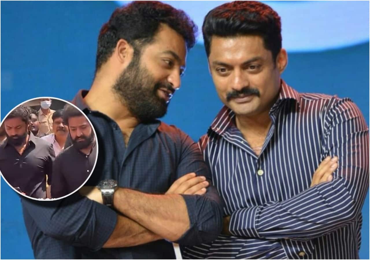 Jr NTR-Kalyan Ram reaches to Sarath Babu demise, Video goes viral: सार्थ बाबू के घर अपने सौतेले ...
