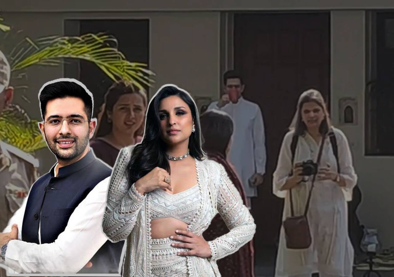 Raghav Chadha looks dapper in white right before getting engaged to Parineeti Chopra; watch ...
