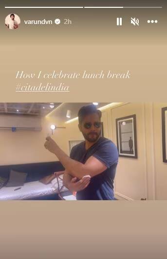 Samantha ruth prabhu goes for ice bath and varun dhawan applying cream ...