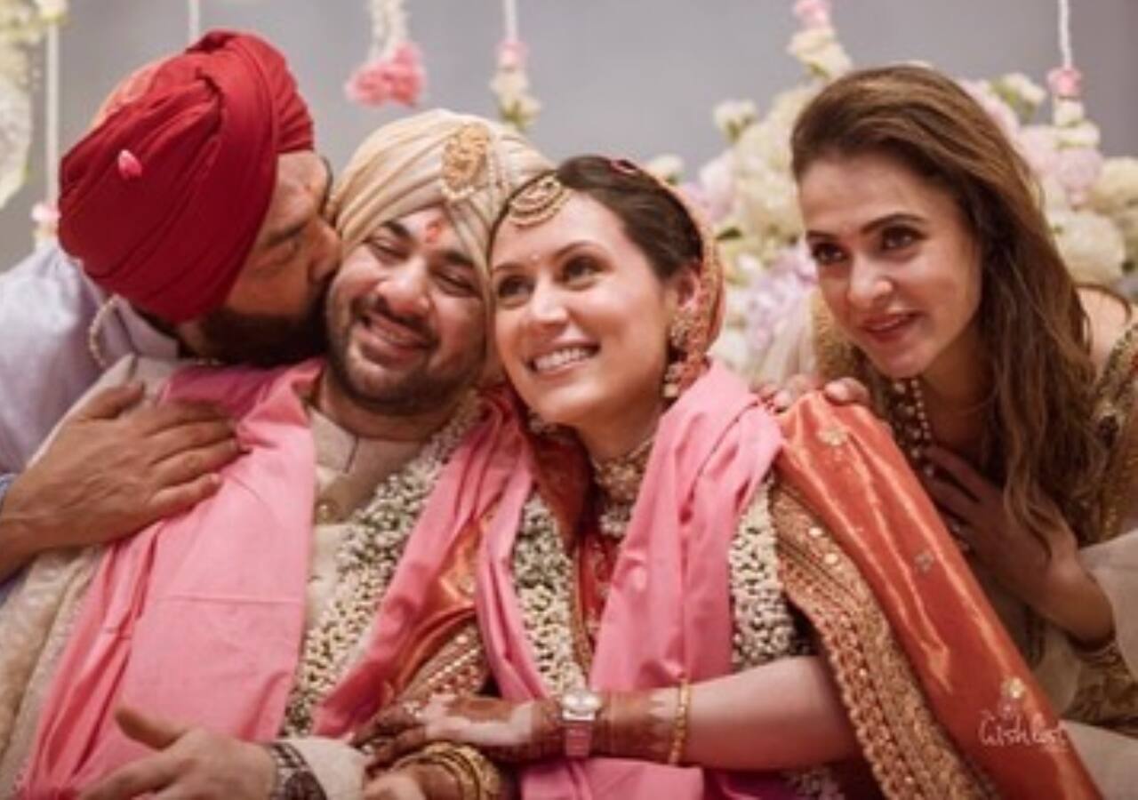 Karan Deol, Drisha Acharya wedding: Sunny Deol and missus Pooja pose ...