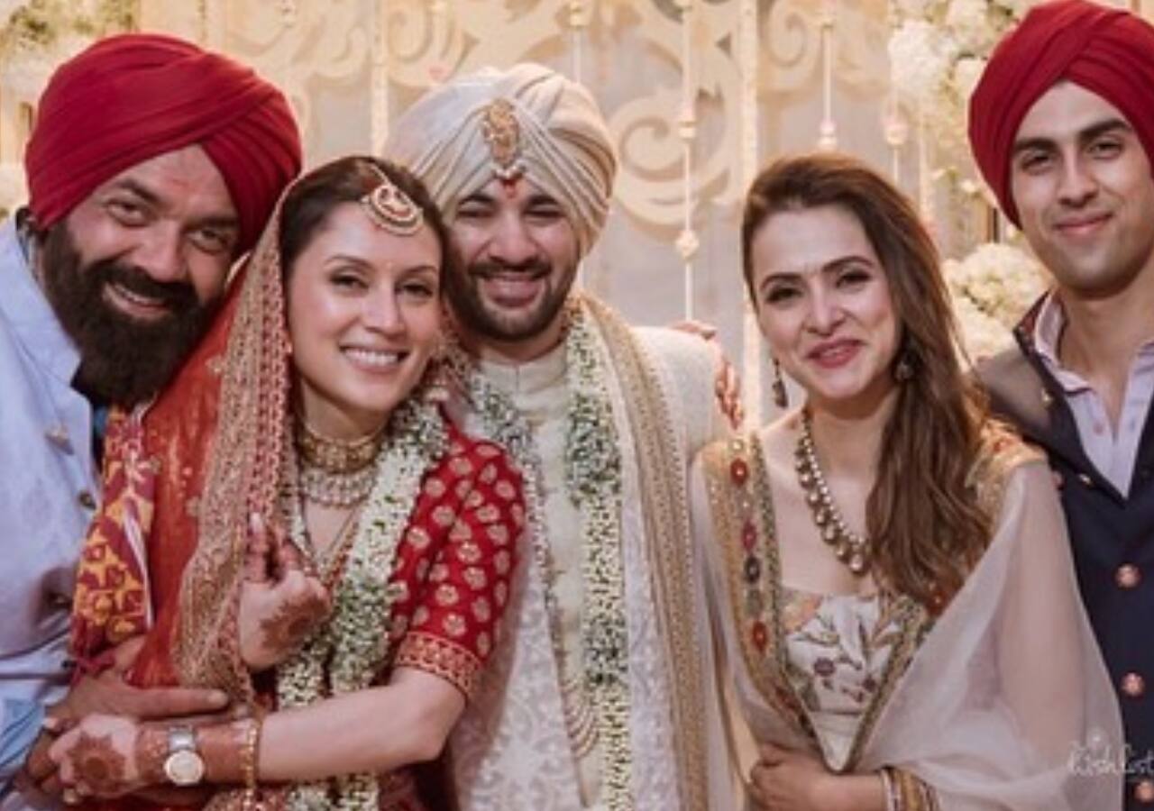 Karan Deol, Drisha Acharya wedding: Sunny Deol and missus Pooja pose ...