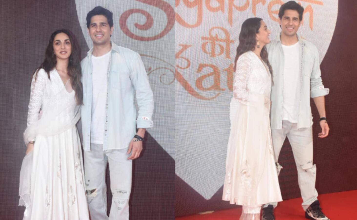 Satyaprem Ki Katha Screening Sidharth Malhotra Kiara Advani Set Couple