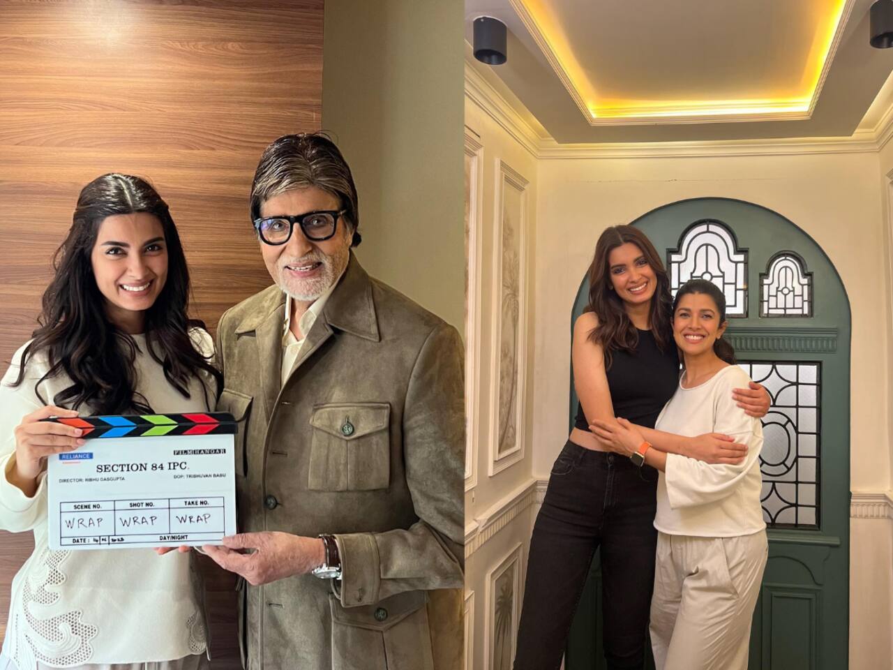 Section 84 shoot wrap: Diana Penty shares BTS pictures with Amitabh ...