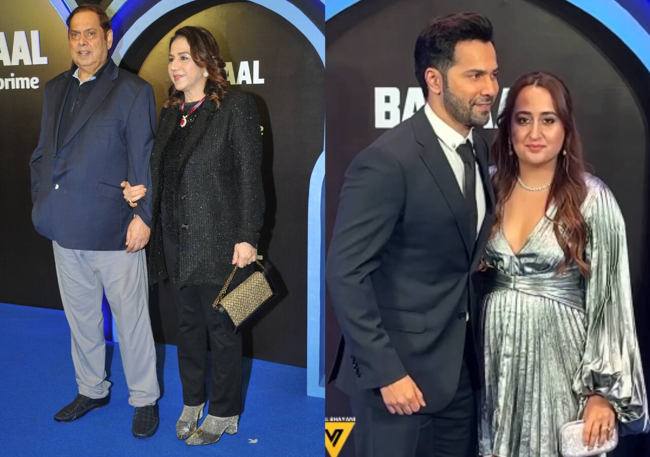Bawaal Movie Screening: Varun Dhawan, Janhvi Kapoor steal limelight, Tamannaah, Khushi Kapoor ...