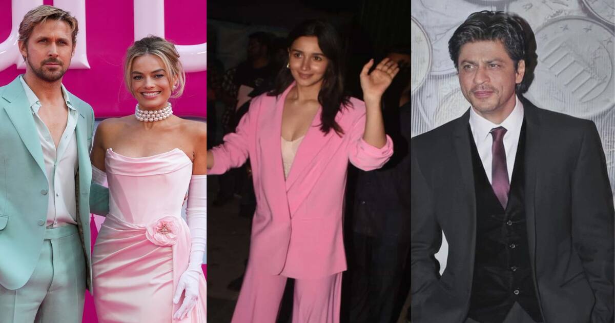 Bollywood at Barbie pink carpet: AI imagines Shah Rukh Khan, Katrina ...