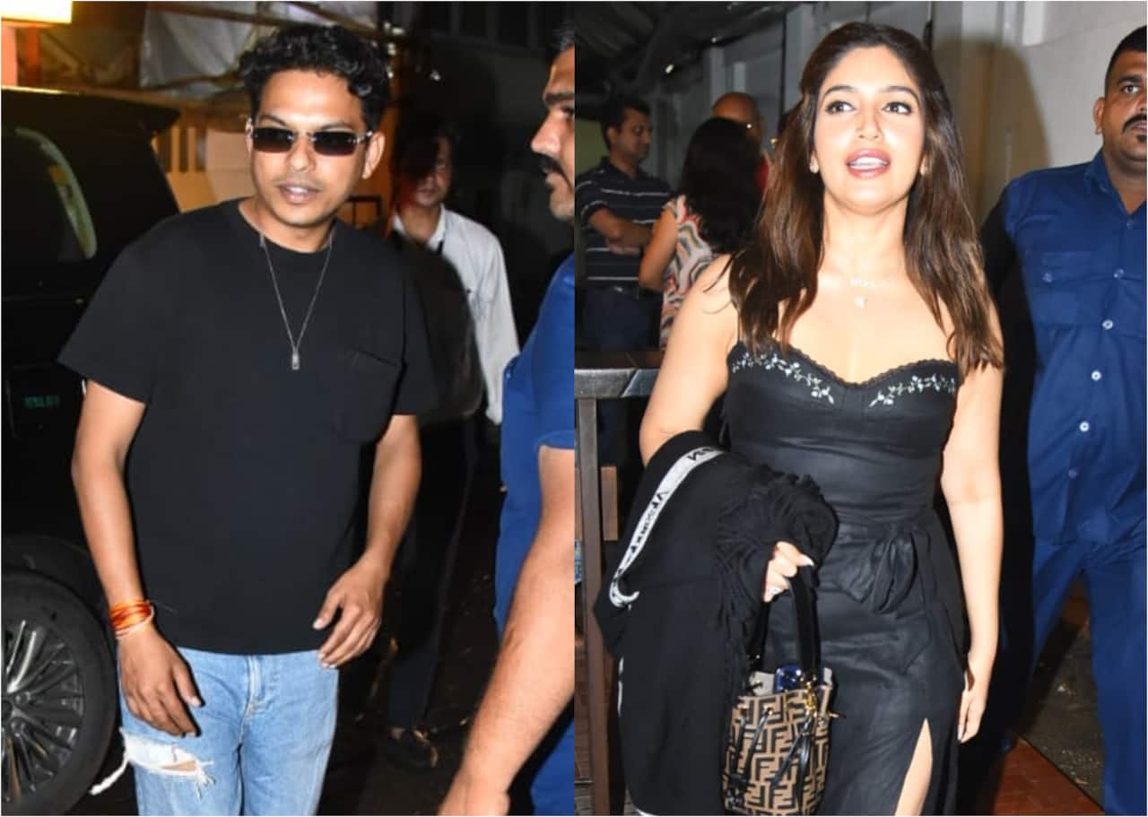 Bhumi Pednekar and rumoured beau Yash Kataria twin in black as they step out of dinner outing ...