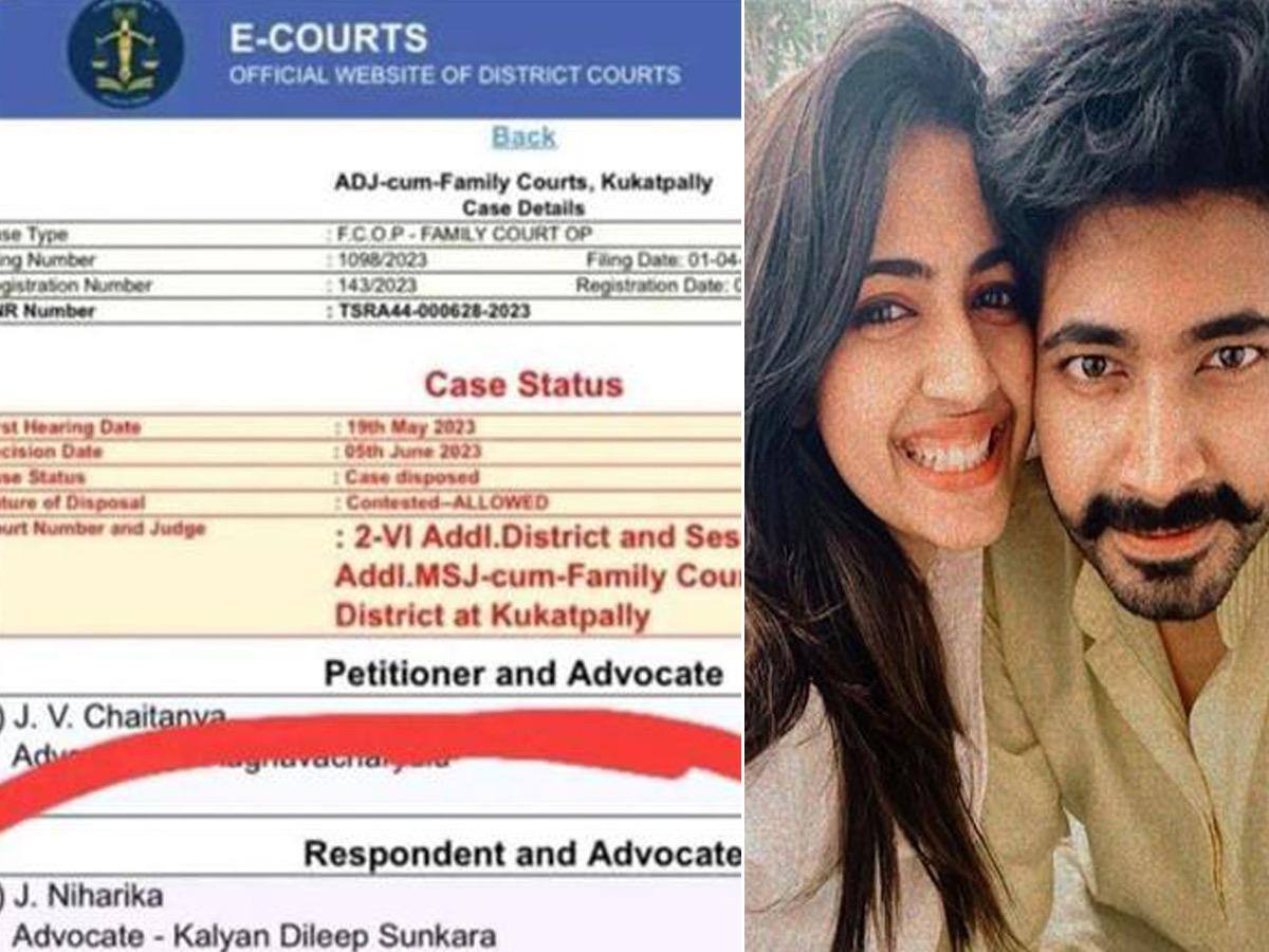 Niharika Konidela's divorce petition makes rounds on the Internet ... Niharika Konidela's divorce petition makes rounds on the Internet ...