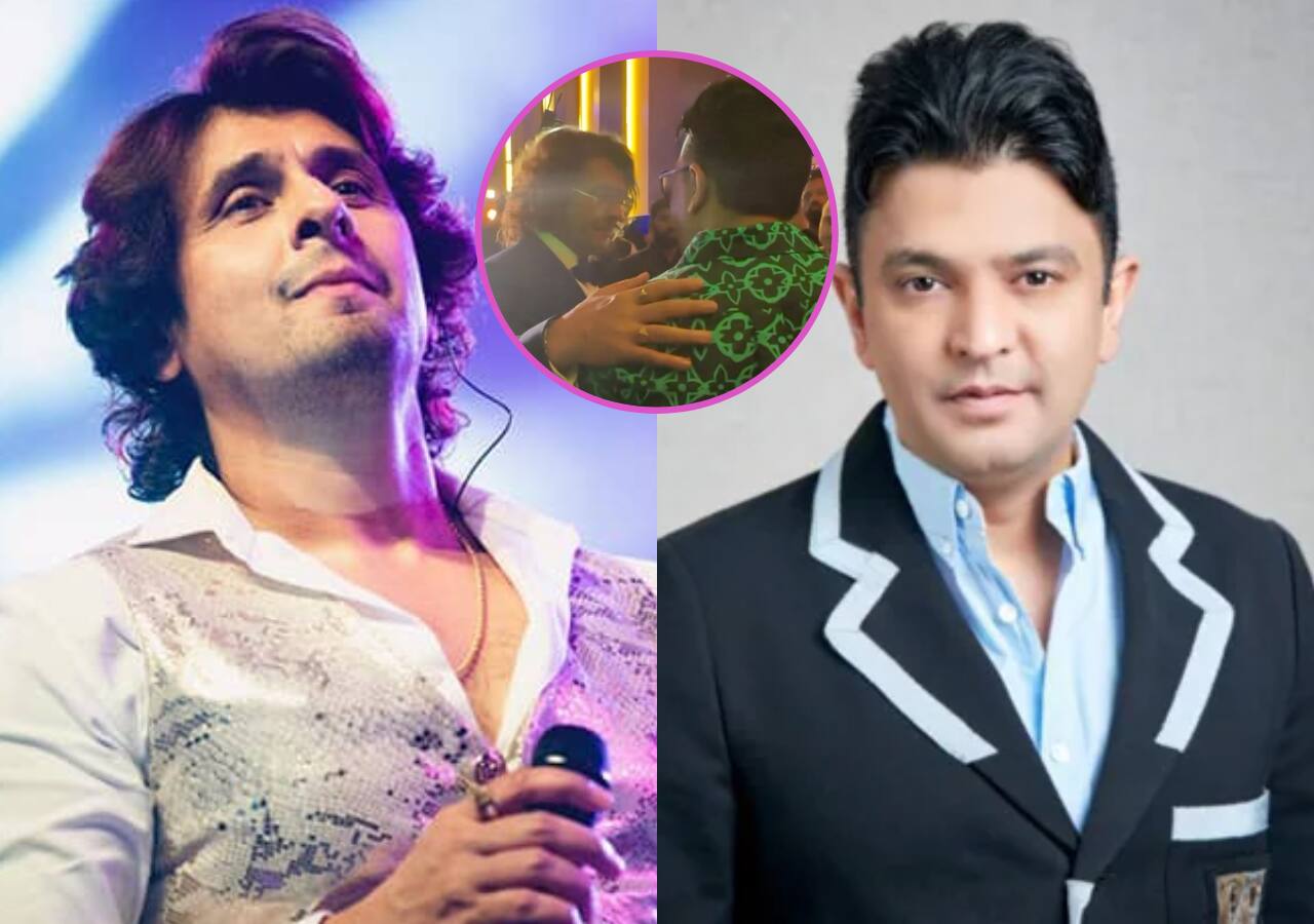 Sonu Nigam, Bhushan Kumar hug it out at the singer's birthday bash ...