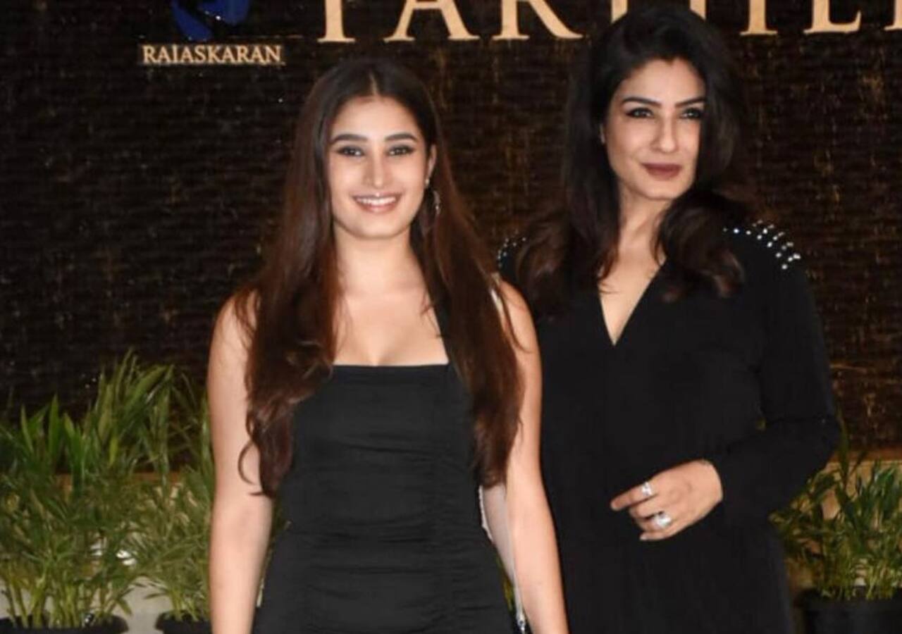 Raveena Tandon and Rasha Thadani wreaked havoc wearing a black dress ...