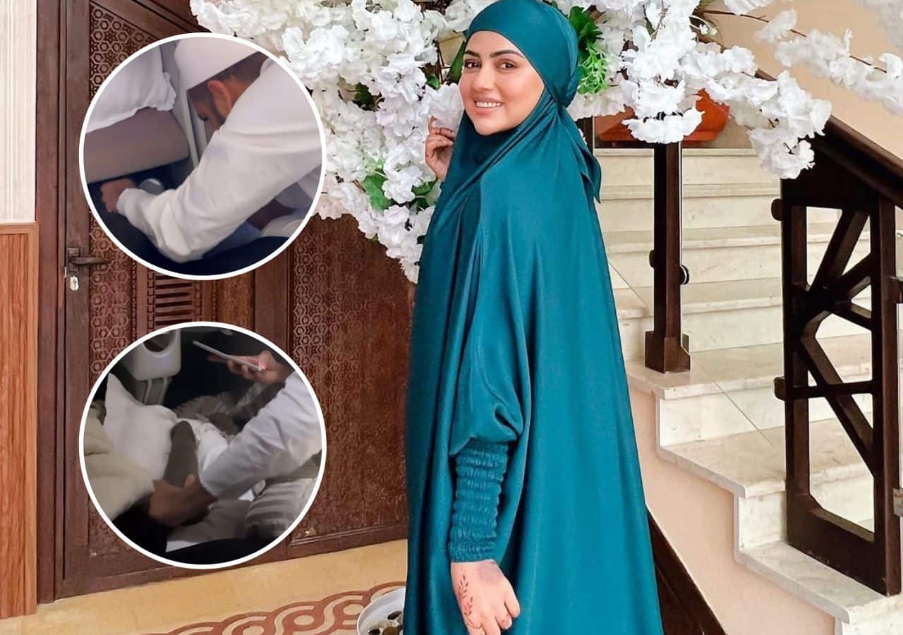 Sana Khan Gets Leg Massage By Mufti Anas Saiyed During Pregnancy Trolls ...