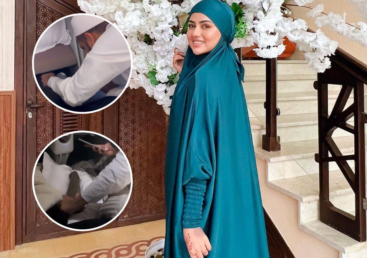 Sana Khan Gets Leg Massage By Mufti Anas Saiyed During Pregnancy Trolls Says She Makes Her Mom ...