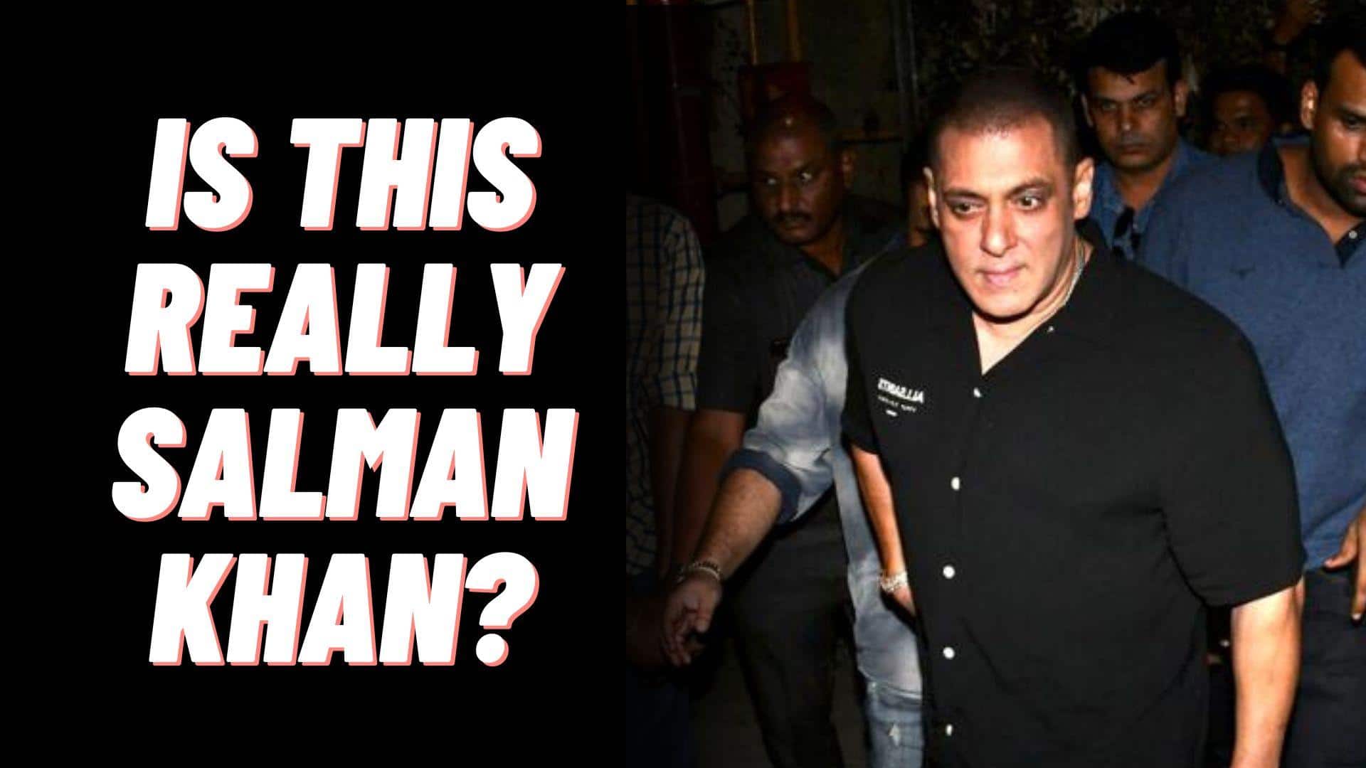 Salman Khan goes bald after 20 years, his bald look goes viral : Salman ...