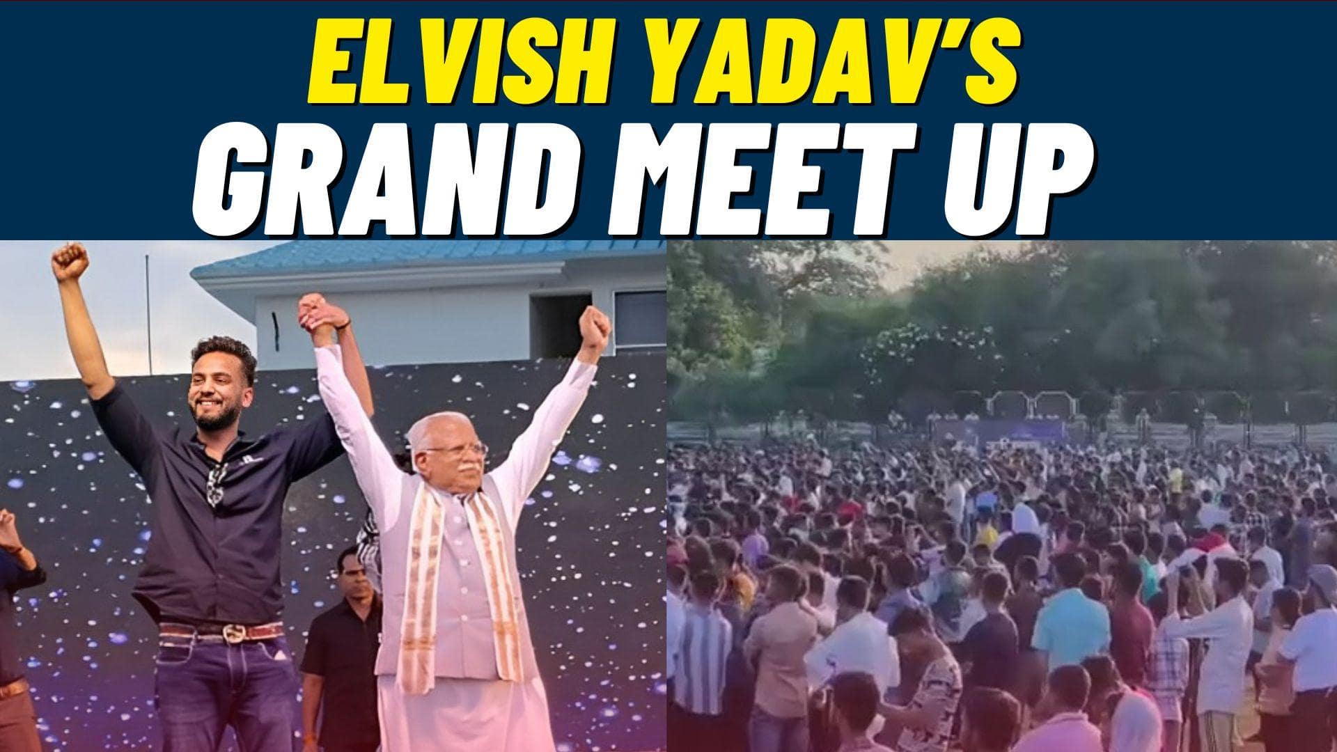 Bigg Boss OTT 2 winner Elvish Yadav greets fans with Haryana CM Manohar Khattar [Watch Video]