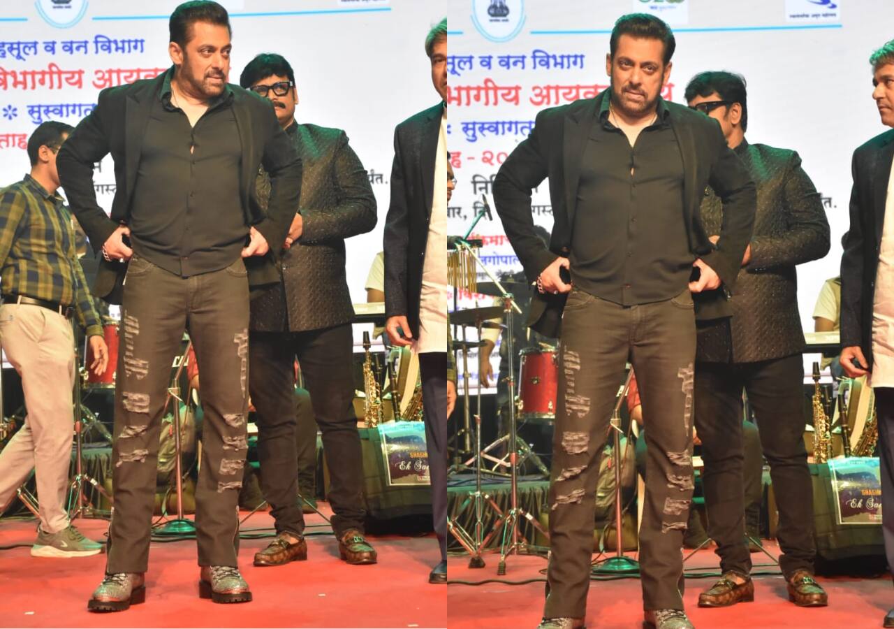 Tiger 3 star Salman Khan proves he is the swag master as he attends an ...